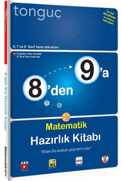 Tonguç Akademi 8'den 9'a Matematik Hazırlık Kitabı