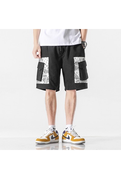 Qualife Baskılı Cepli Şort (Yurt Dışından) Qualife Baskılı Cepli Şort (Yurt Dışından)