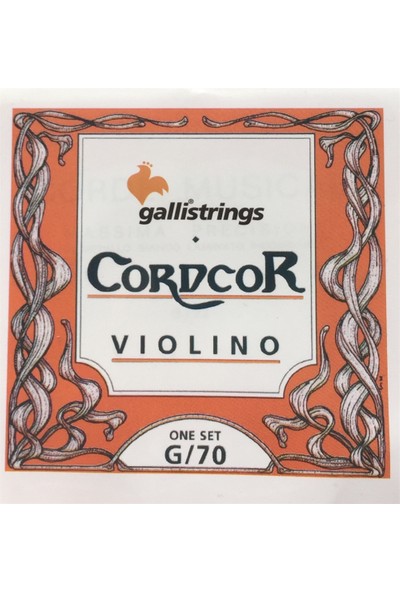 Galli Keman Teli G/70 Cordcor Italyan Boyut : 4/4 Galli Keman Teli G/70 Cordcor Italyan Boyut : 4/4