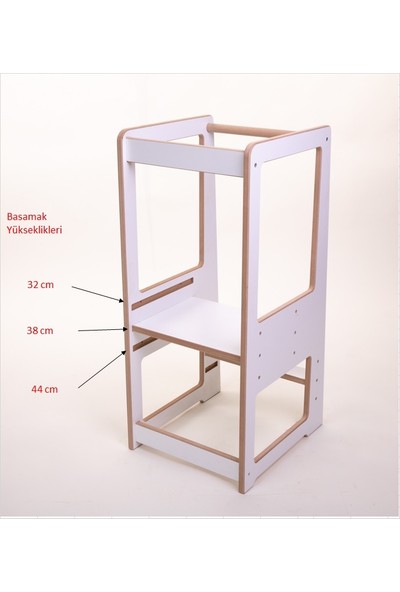 Tncn Mobilya Aura Öğrenme Kulesi - Learning Tower Mdf Beyaz Tncn Mobilya Aura Öğrenme Kulesi - Learning Tower Mdf Beyaz