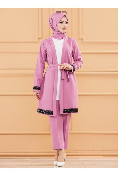Ceket&pantolon Ikili Takım - Lila - Tofisa