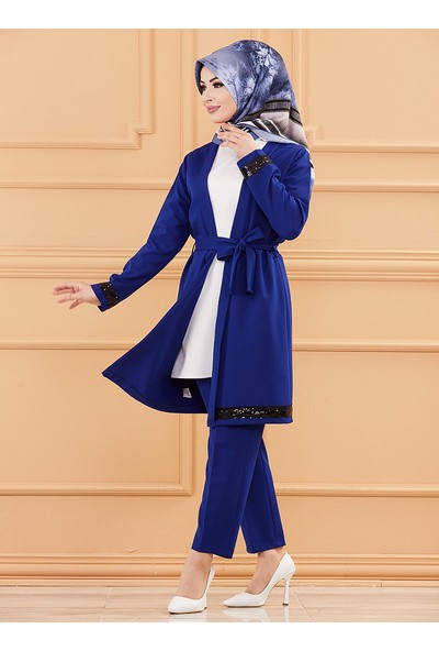 Ceket&pantolon Ikili Takım - Saks - Tofisa