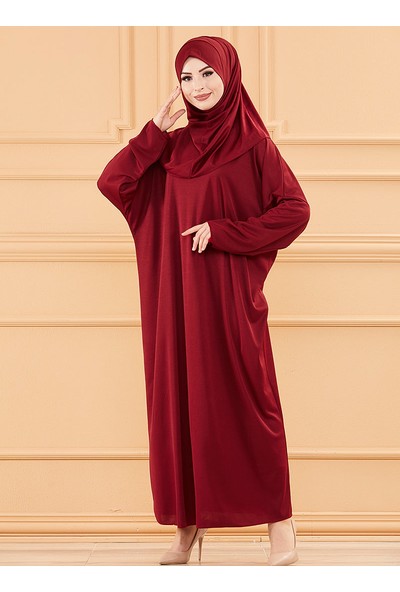 Namaz Elbisesi - Bordo - Tofisa