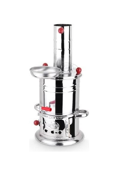 Balsa 4,5 Lt Çelik Paslanmaz Odun ve Kömürlü Semaver Balsa 4,5 Lt Çelik Paslanmaz Odun ve Kömürlü Semaver