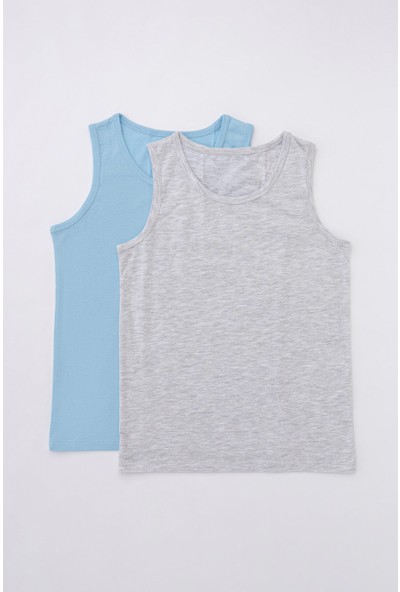 Penti Çok Renkli Erkek Çocuk Simple Blue 2li Atlet Penti Çok Renkli Erkek Çocuk Simple Blue 2li Atlet