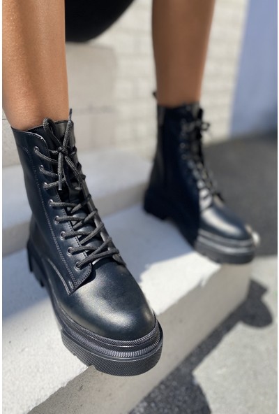İnan Ayakkabı Kadın Fermuarlı Bot