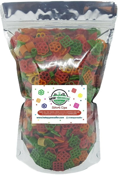 Hatay Yöreseller Sihirli Cips Renkli 500 Gr (Yağda Açılan Mısır Cipsi) Hatay Yöreseller Sihirli Cips Renkli 500 Gr (Yağda Açılan Mısır Cipsi)