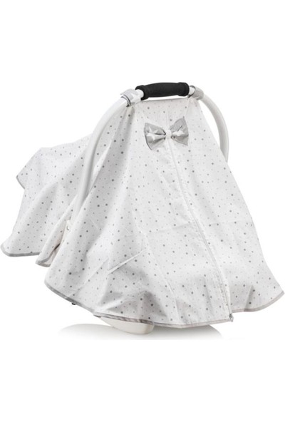 Moje Puset Örtüsü - Mini Yıldızlı Gri Moje Puset Örtüsü - Mini Yıldızlı Gri