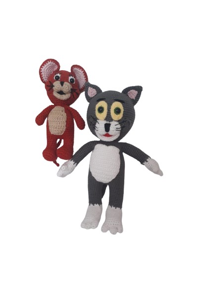 Oyuncak Park Tom & Jerry Amigurumi Organik Oyuncak