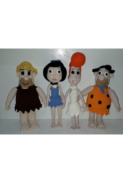 Oyuncak Park Taş Devri Ailesi Amigurumi Organik Oyuncak Oyuncak Park Taş Devri Ailesi Amigurumi Organik Oyuncak