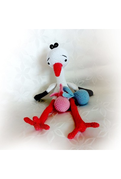 Oyuncak Park Leylek Lucky Amigurumi Organik Oyuncak