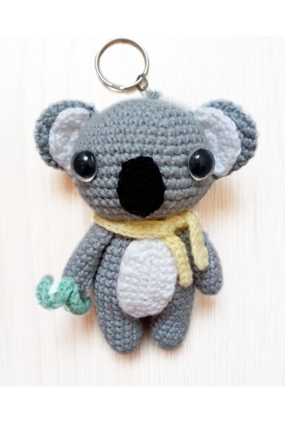 Oyuncak Park Maskot Koala Amigurumi Anahtarlık Oyuncak