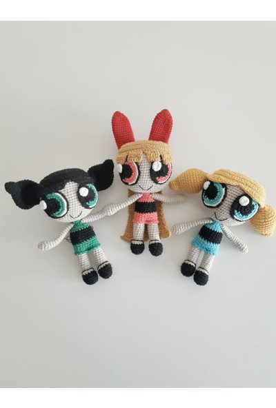 Oyuncak Park Powerpuff Girls Amigurumi Organik Oyuncak
