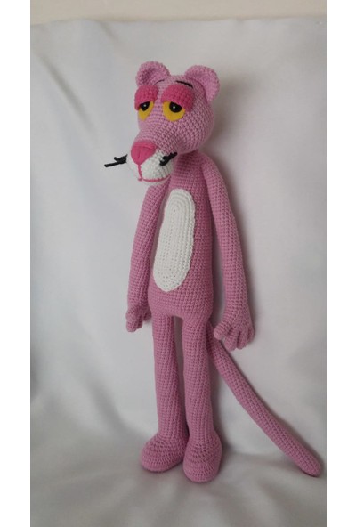 Oyuncak Park Pembe Panter Amigurumi Organik Oyuncak
