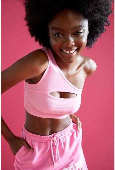 DeFacto Dekolte DetaylıTek Omuzlu Crop Top V8054AZ21HS