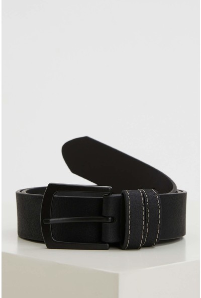 DeFacto Erkek Suni Deri Jean Kemeri W1822AZNS