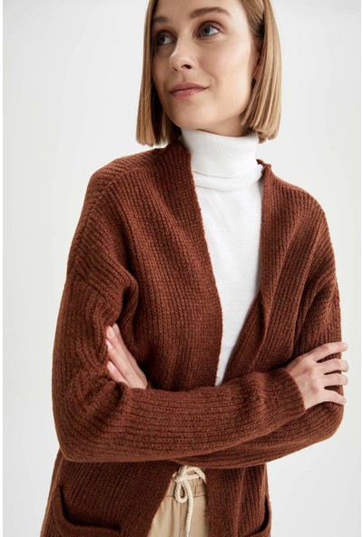 DeFacto Basic Relax Fit Triko Hırka U8401Az21Au DeFacto Basic Relax Fit Triko Hırka U8401Az21Au