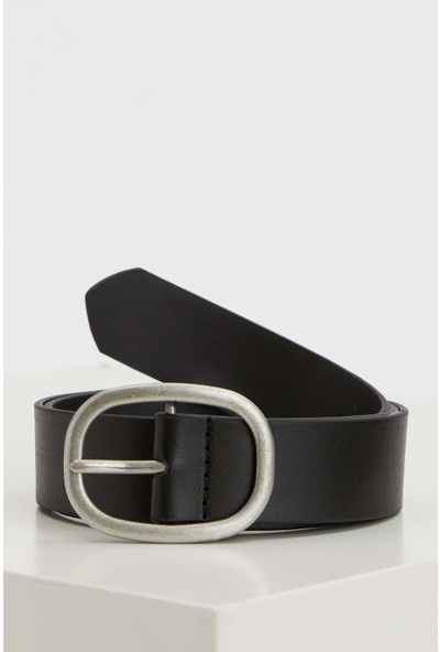 DeFacto Kadın Oval Tokalı Suni Deri  Kemer V8980AZNS