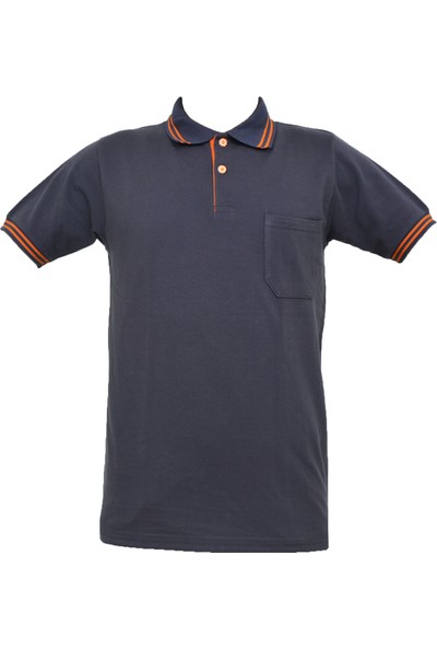 Ssm Çizgili Polo Yaka Füme Tshirt