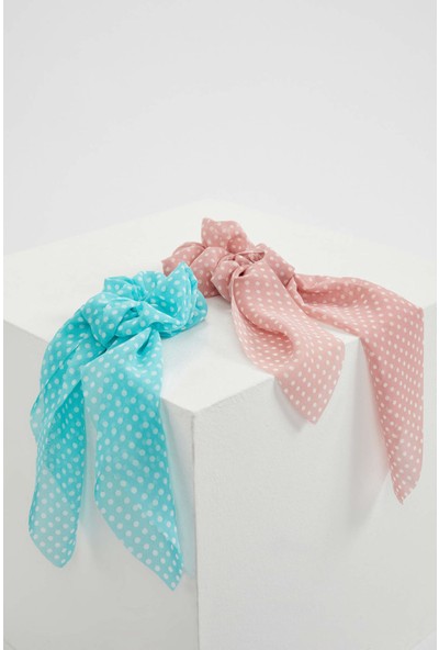 Defacto Puantiye Desenli 2'li Saç Lastiği U0817AZNS