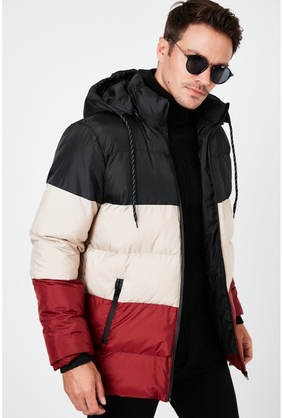 Buratti Slim Fit Çıkarılabilir Kapüşonlu Şişme Mont Erkek MONT 5761090