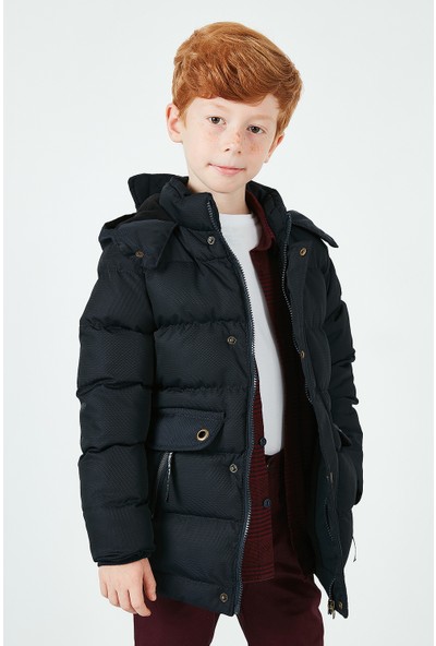 Lela İçi Peluş Astarlı Kapüşonlu Mont Erkek Çocuk MONT 6031879