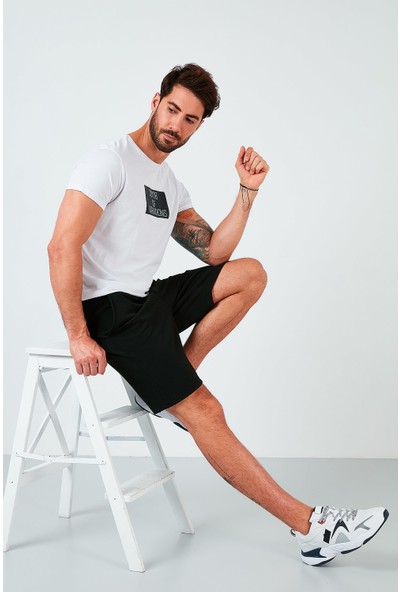 Buratti Pamuklu Belden Bağlamalı Cepli Şort Erkek ŞORT 5655578