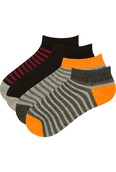 Penti Çok Renkli Comfort Stripe 4lü Patik Çorap