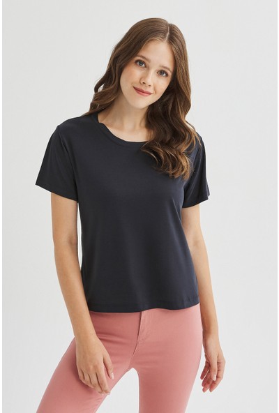 Penti Siyah Cupro Tişört Penti Siyah Cupro Tişört