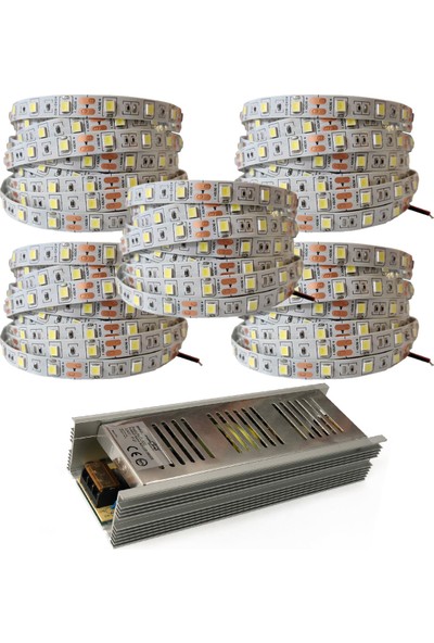 AmberLED 4040 Yeni Nesil Şerit LED 25 Metre Günışığı + 30 Amper 360W LED Trafo AmberLED 4040 Yeni Nesil Şerit LED 25 Metre Günışığı + 30 Amper 360W LED Trafo
