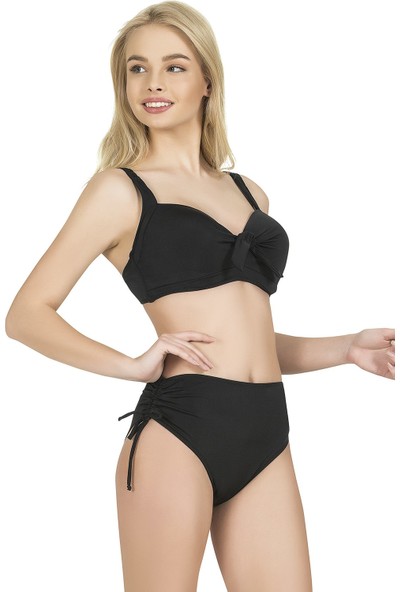 Endeep Kadın Büyük Beden Balenli Siyah Bikini Takımı Endeep Kadın Büyük Beden Balenli Siyah Bikini Takımı