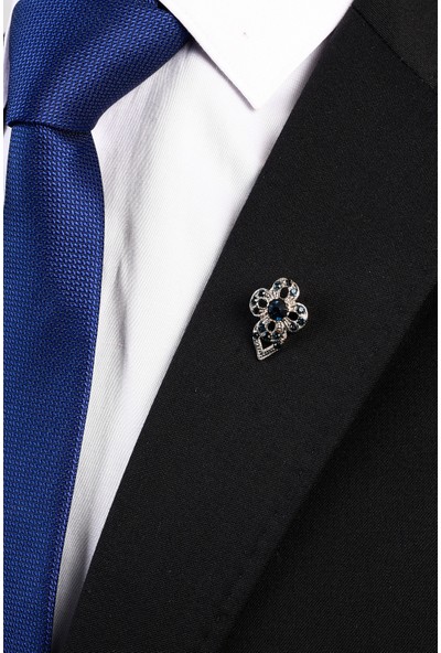 Esgue Taşlı Yaka Broş