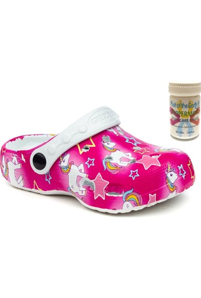 Hintohu Gzr Kız Çocuk Sabo Plaj Ev Banyo Deniz Havuz Günlük Terlik 50ML Nane Ferahlığı Topuk Çatlağı ve Nasır Giderici Krem