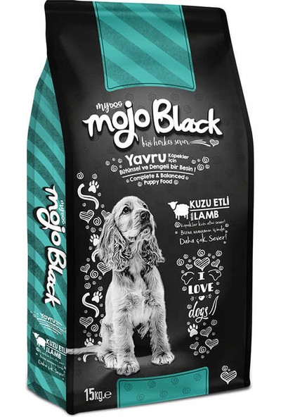 My Dog Mydog Mojo Black Kuzu Etli Yavru Köpek Maması 15KG My Dog Mydog Mojo Black Kuzu Etli Yavru Köpek Maması 15KG