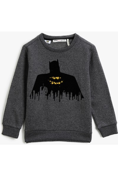 Koton Batman Sweatshirt Lisansli Baskili