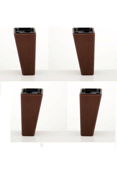 4 Adet Kanepe, Mobilya, Baza, Yatak, Koltuk, Ayağı, Vida Riva Ahşap Renkli 14 cm