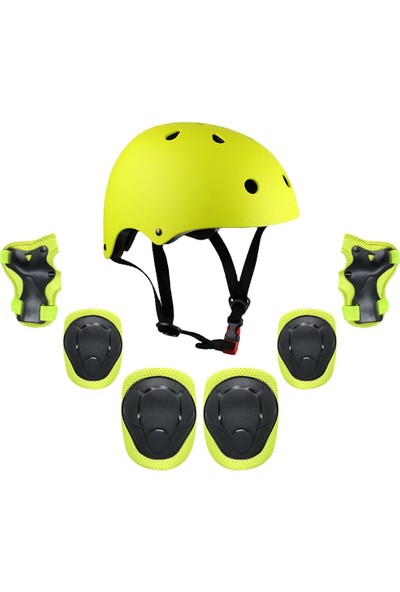 Buyfun Çocuklar 7 In 1 Kask ve Pedleri Set Ayarlanabilir Çocuklar (Yurt Dışından)