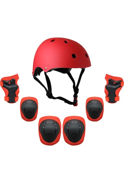 Buyfun Çocuklar 7 In 1 Kask ve Pedleri Set Ayarlanabilir Çocuklar (Yurt Dışından)