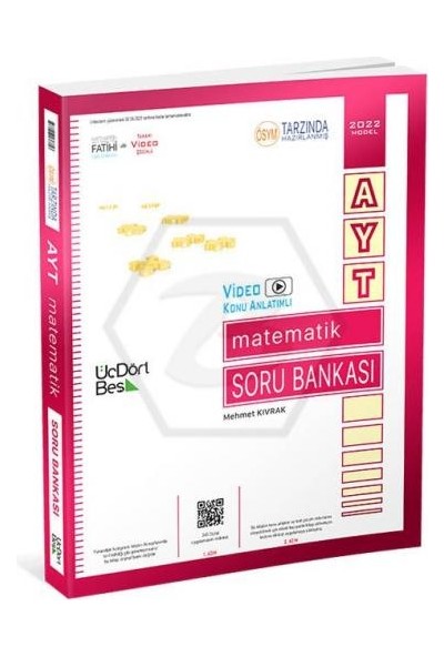 Üçdörtbeş Yayınları AYT Matematik Soru Bankası