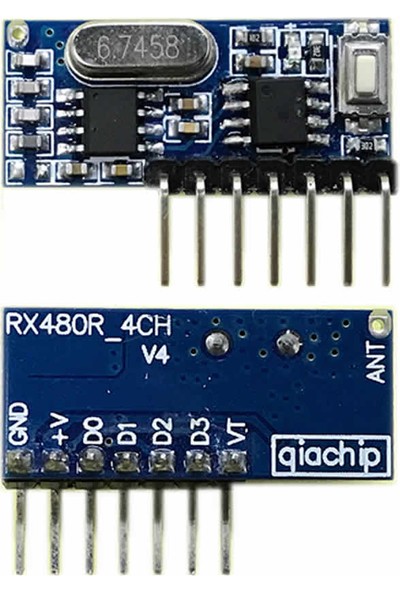 Alkatronik RX480-E 4 Kanal 433MHZ Rf Alıcı Learning Code 1527 Receiver Alkatronik RX480-E 4 Kanal 433MHZ Rf Alıcı Learning Code 1527 Receiver