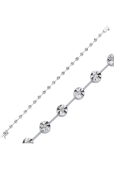 Zer Işık Seli 0,11 Karat Pırlantalı Bileklik