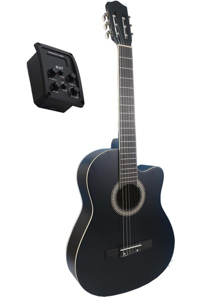 Carissa CG-39C Siyah Elektro Klasik Gitar