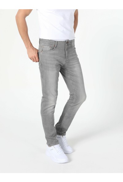 Colin's 044 Karl Düşük Bel Düz Paça Straight Fit Gri Erkek Jean Pantolon