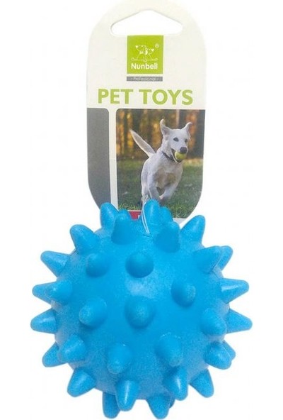 Nunbell Köpek Oyuncağı Zilli Kirpi Top Mavi 9 cm Nunbell Köpek Oyuncağı Zilli Kirpi Top Mavi 9 cm