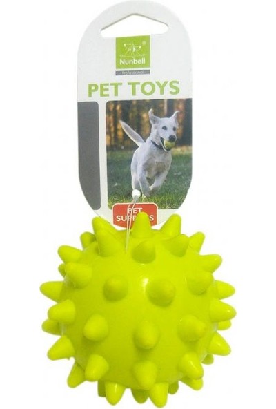 Nunbell Köpek Oyuncağı Zilli Kirpi Top Sarı 9 cm Nunbell Köpek Oyuncağı Zilli Kirpi Top Sarı 9 cm