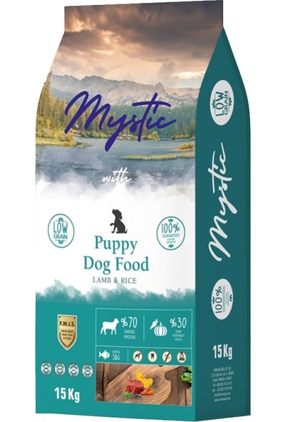 Mystic Az Tahıllı Yavru Köpek Maması Kuzu 15KG