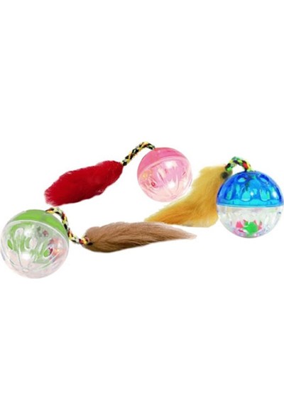 Beeztees Tüylü Çıngıraklı Kedi Oyuncağı 4,5 cm