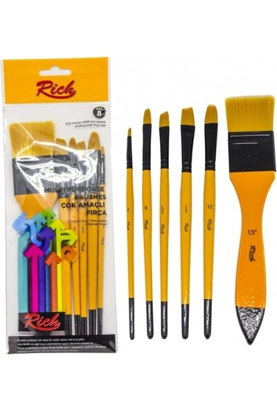 Rich Fırça Seti No:8 Zemin Karma Set 6'lı