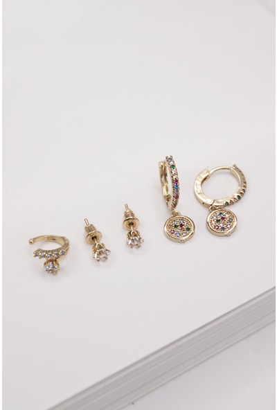 New Obsessions Taş Kıkırdak Küpe Seti