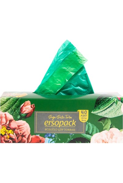 Ersopack Büzgülü Çöp Torbası - 40LT - 40 'lı- Vanilya Kokulu - Çek Al Kullanım Çöp Poşeti Ersopack Büzgülü Çöp Torbası - 40LT - 40 'lı- Vanilya Kokulu - Çek Al Kullanım Çöp Poşeti